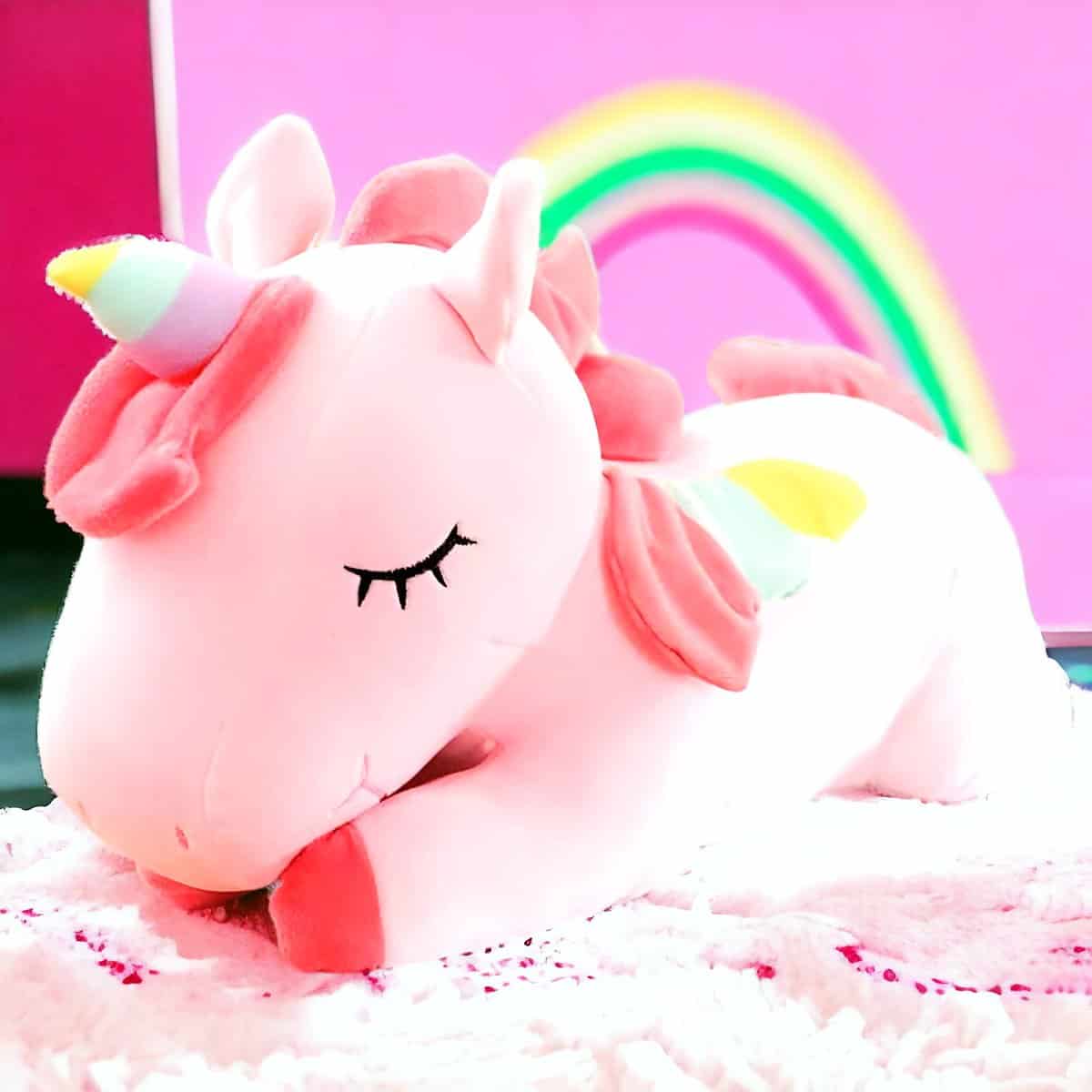 Peluche licorne géante